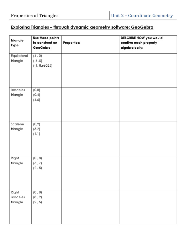 4-3 Geogebra Activity and Homework | PDF