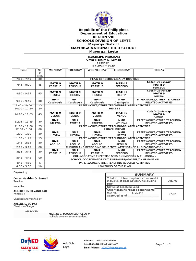 esmaT.-TP - 2024-25 - Copy Omar Hashim | PDF