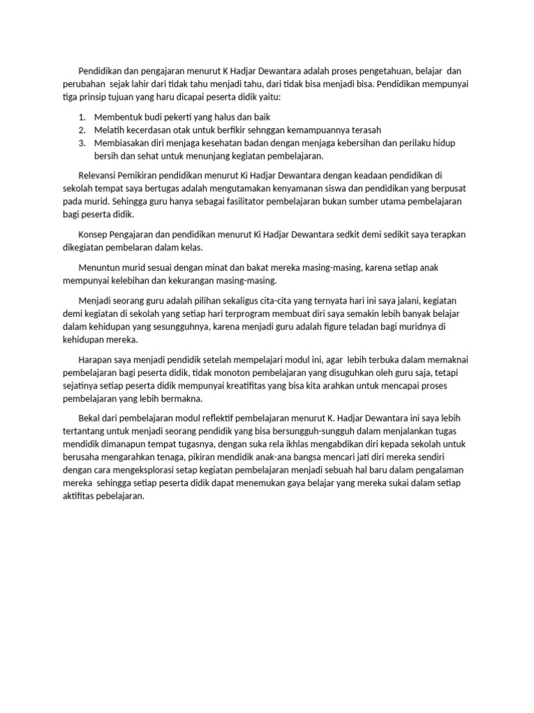 Reflektif Esay KHD | PDF