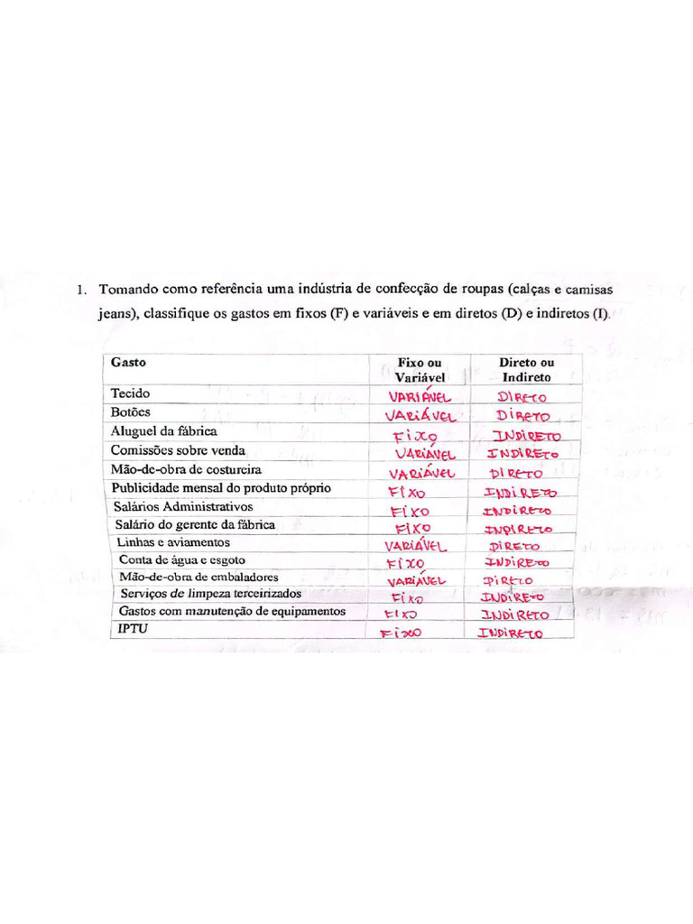 Arthur Barros - Lista de Exercícios CVL | PDF