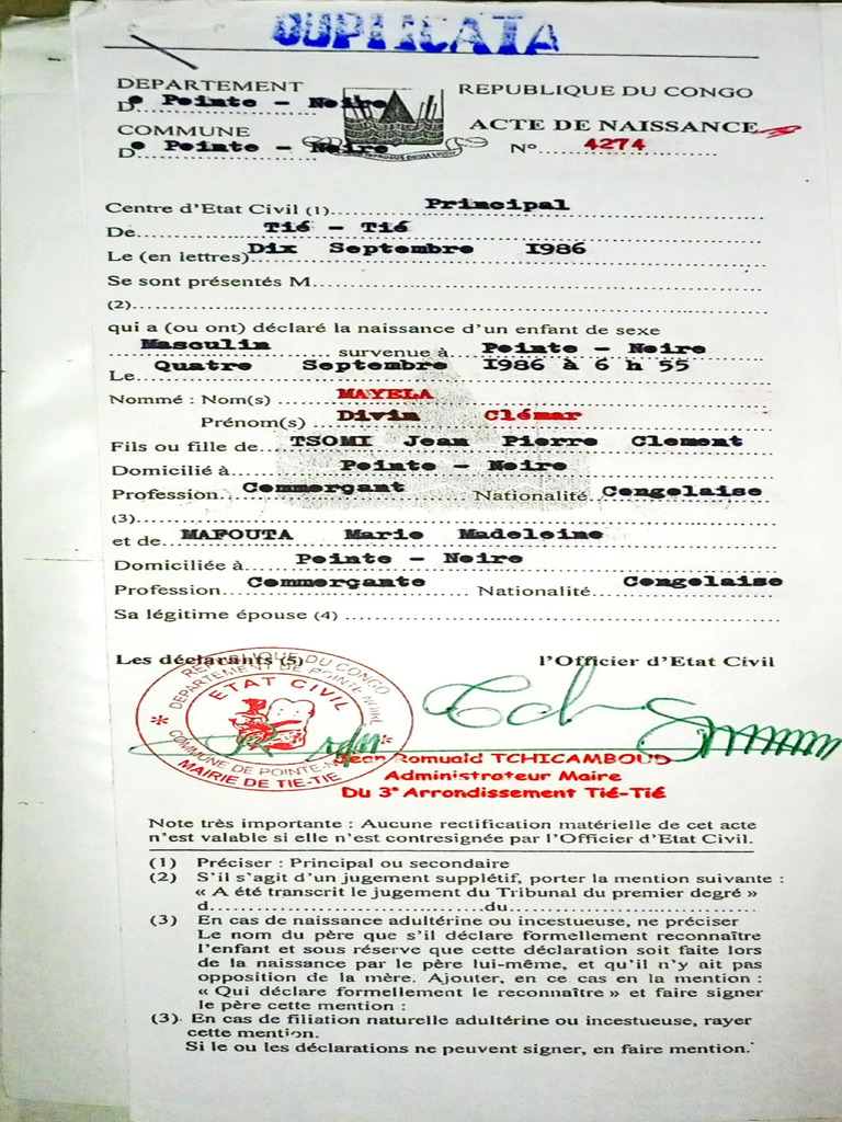 ACTE DE NAISSANCE MD DUPLIC Office Lens - 2024 - 09 - 05 - 07 - 16 - 20 ...
