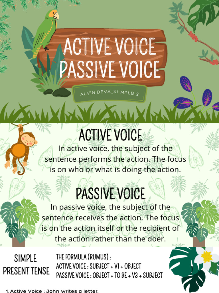 AlvinDeva Active&PassiveVoice | PDF
