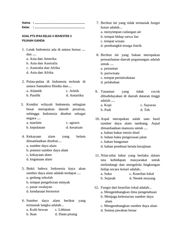 Grade 4 PTS Ipas | PDF