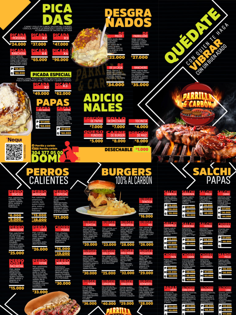 Parrilla & Carbon Menu Plot | PDF