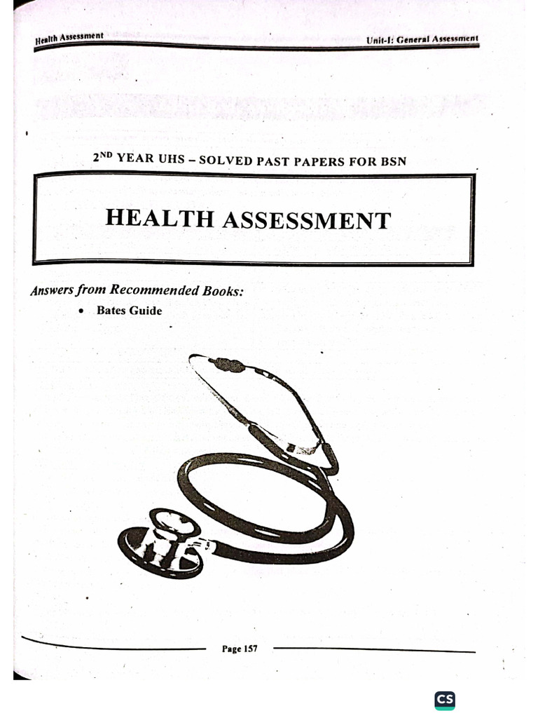 Health Assessment Past Papers | PDF