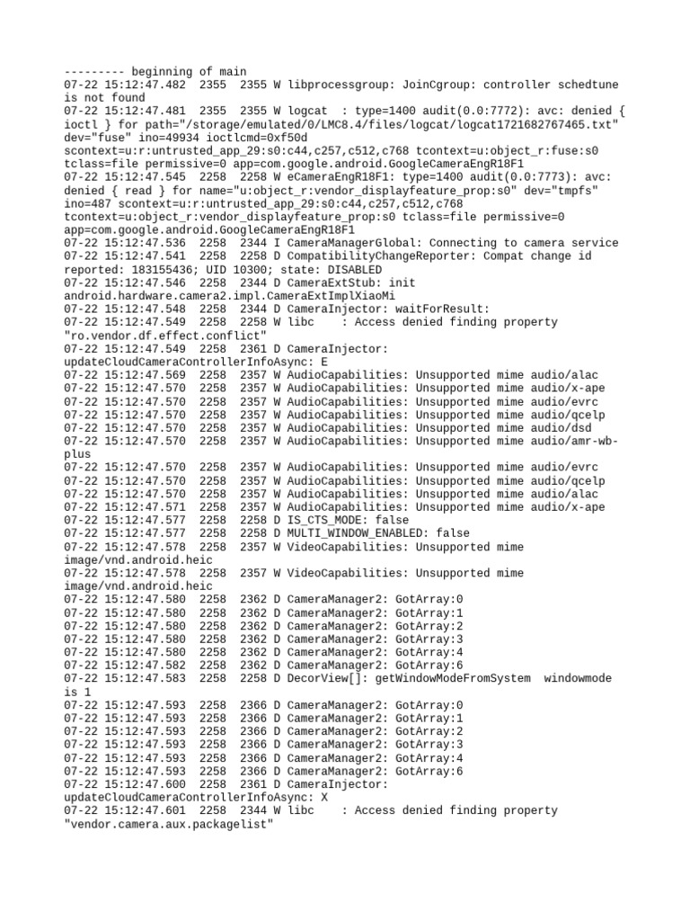 Log Cat 1721682767465 | PDF