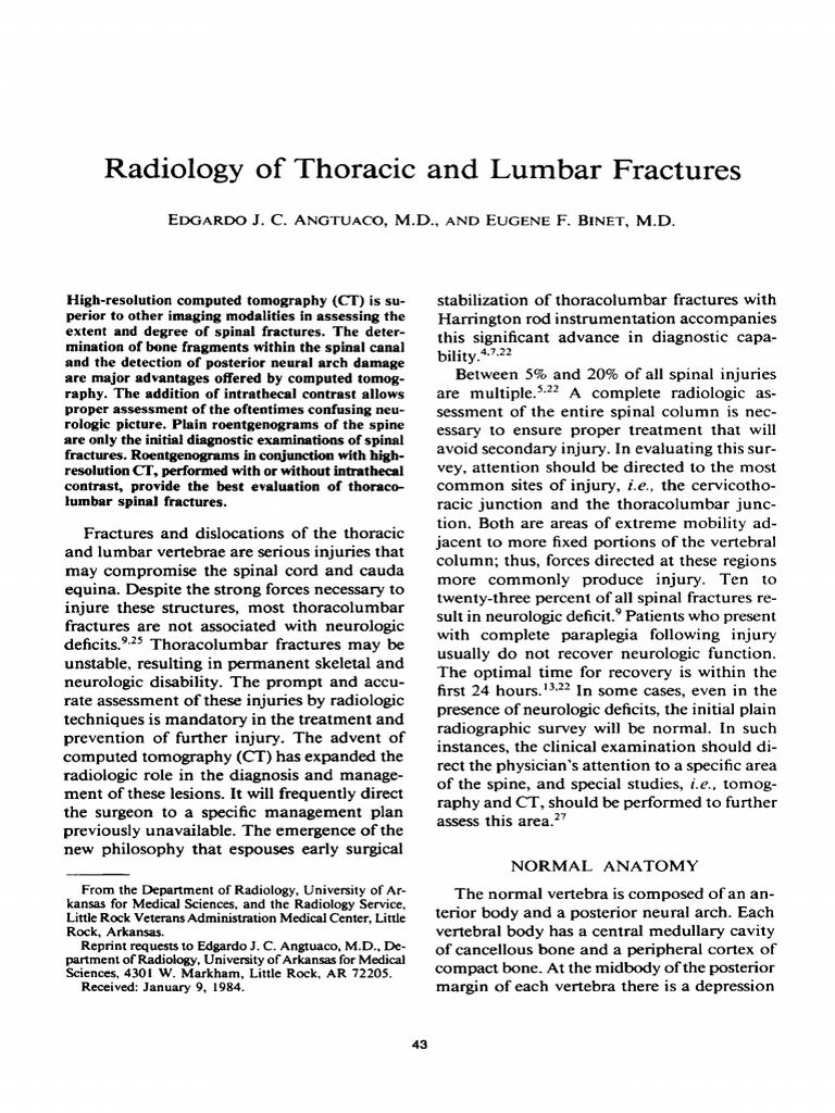 RX Coluna Lombar2 | PDF