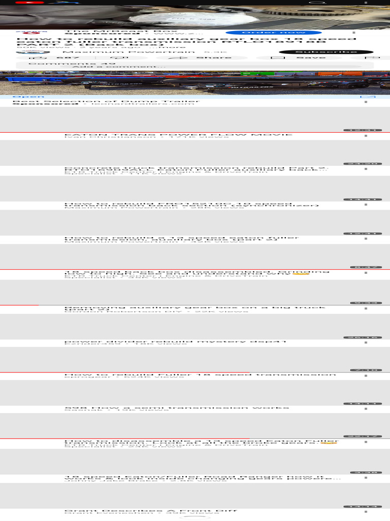 How To Rebuild Auxiliary Gear Box 18 Speed Eaton Fuller Transmission ...