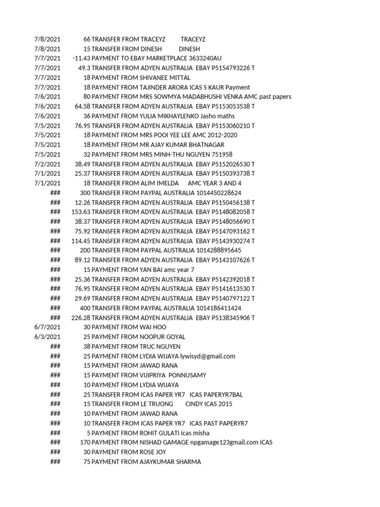 ANZ Trans | PDF