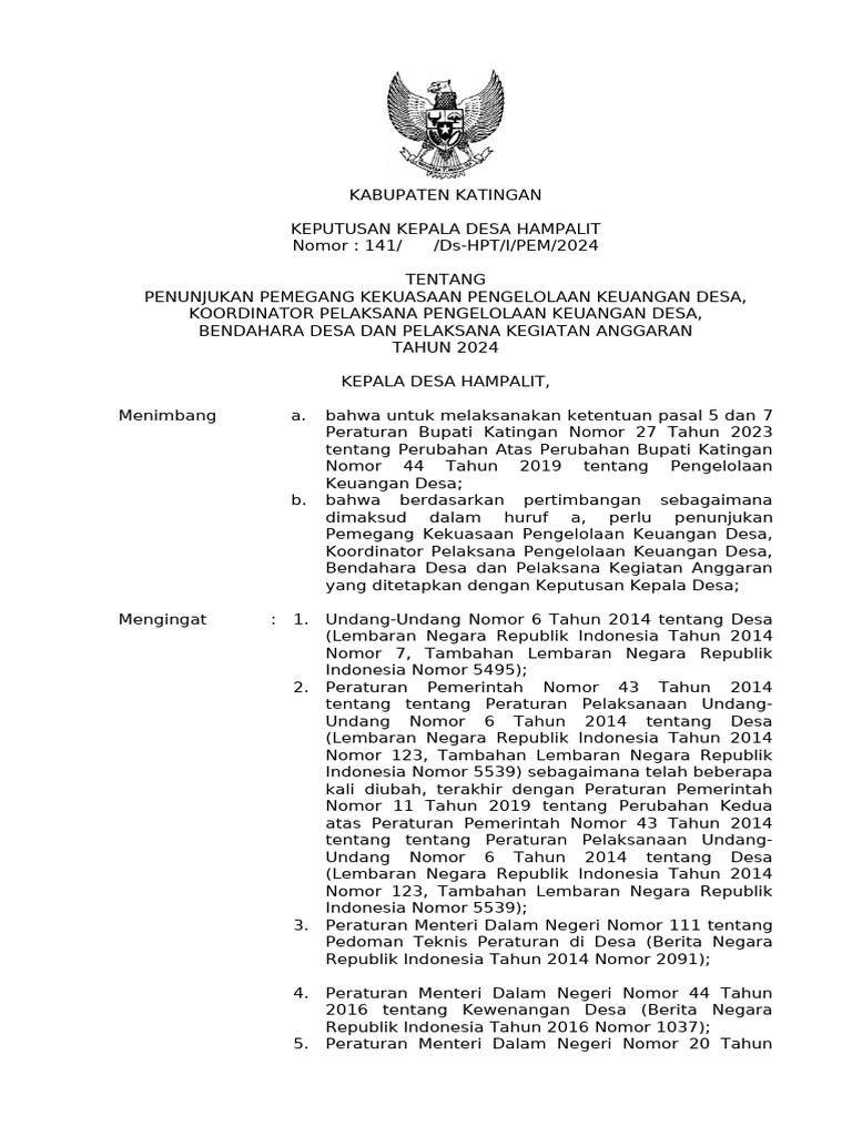 2024_SK PKPKD dan PPKD | PDF