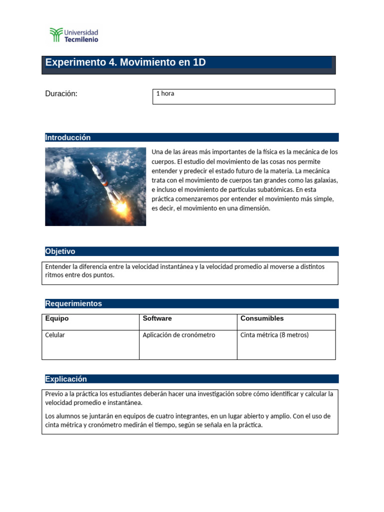 Experimento 4 - Materia y Energía I 2024 | PDF | Hora | Tecnología