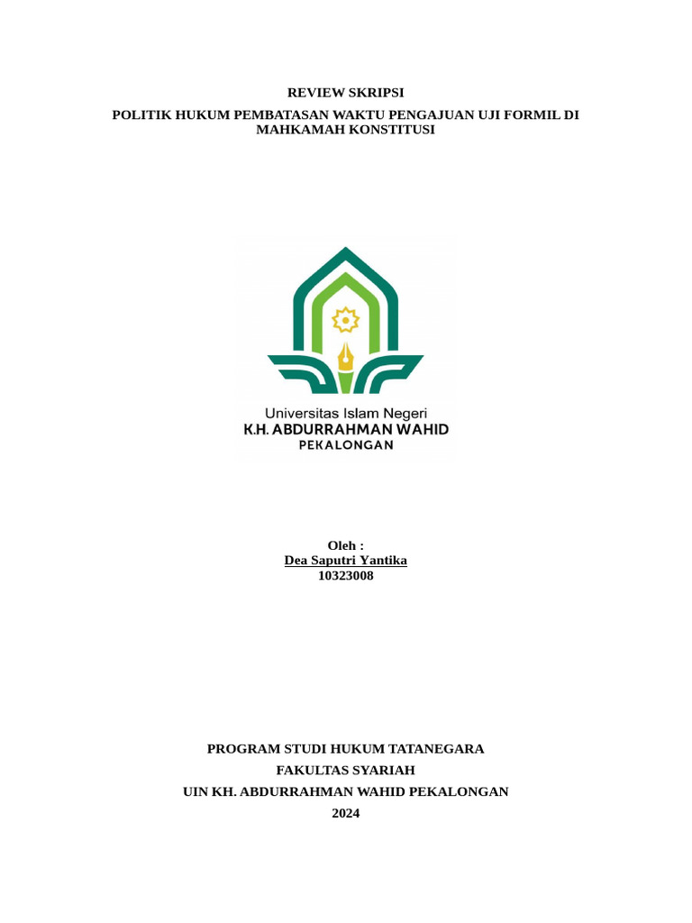 Review Skripsi | PDF