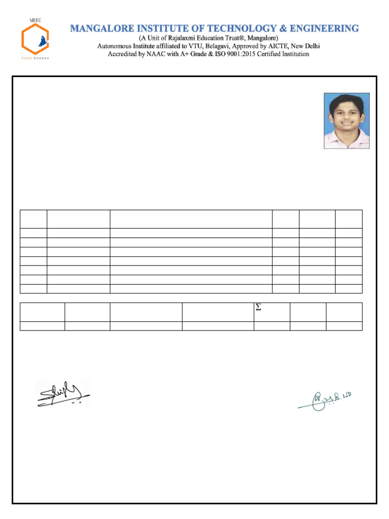 4MT23EC074 Provisional Grade Card | PDF