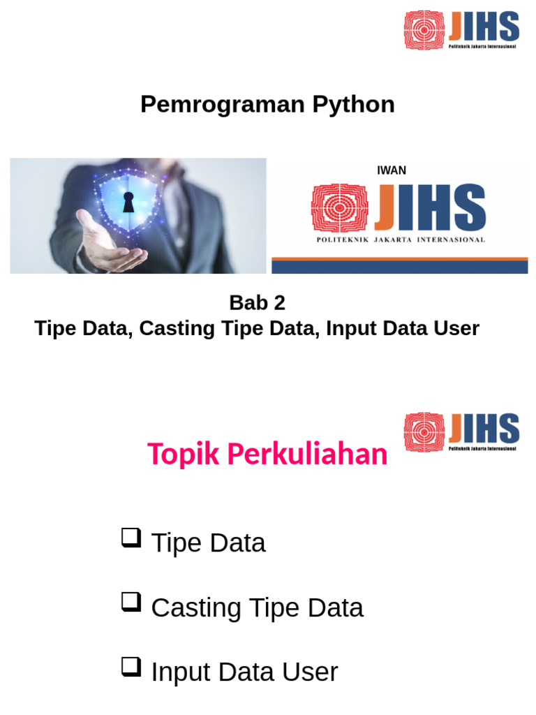 Bab2 - Tipe Data, Casting Tipe Data, Input Data User (Cad) | PDF