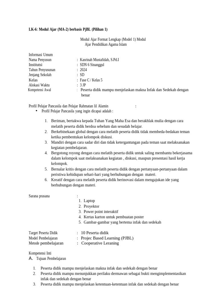 LK-Tema Tugas 6 | PDF