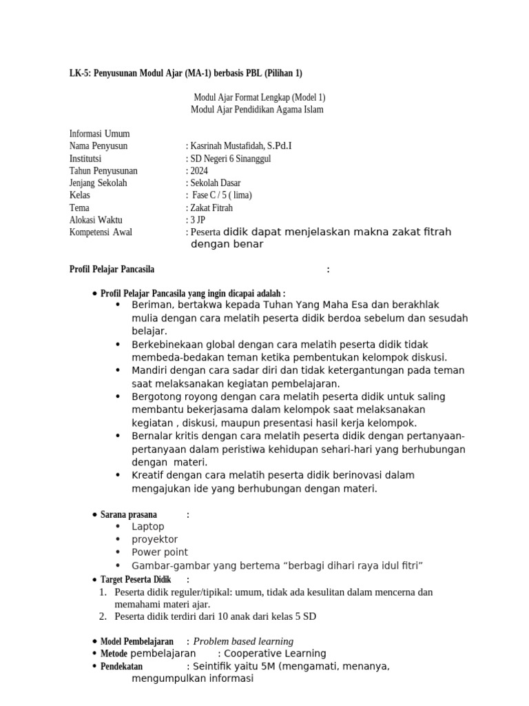 LK-Tema Tugas 5 | PDF