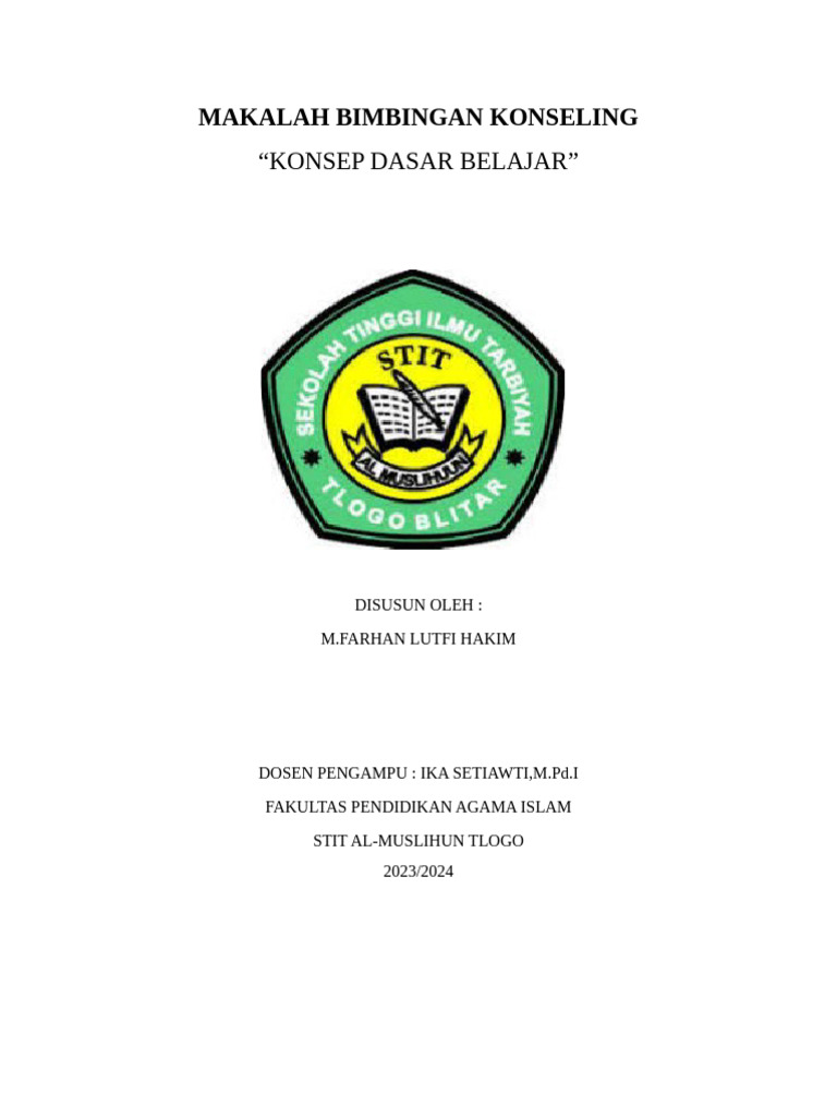 Makalah Bimbingan Konseling | PDF