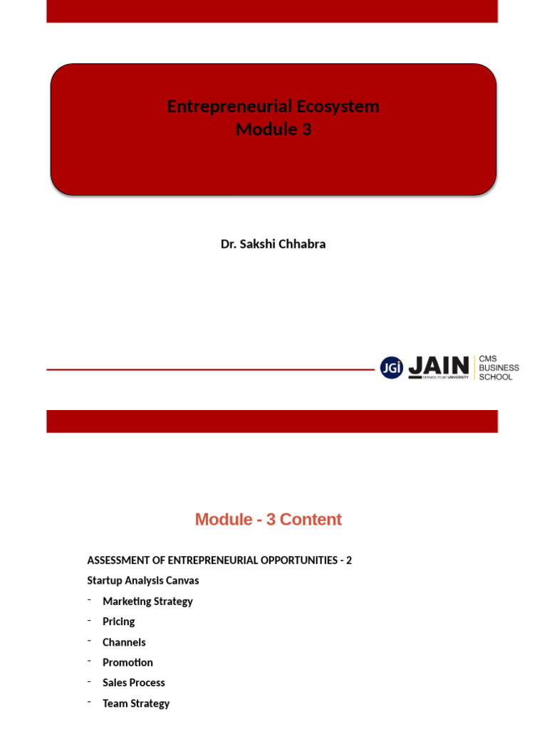 Module 3 - E - Ecosystem - PCL | PDF