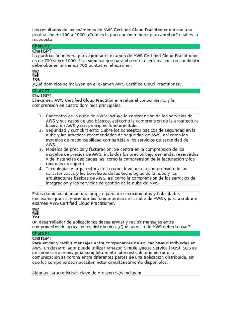 Examen AWS | PDF | Servicios web de Amazon | Computación en la nube