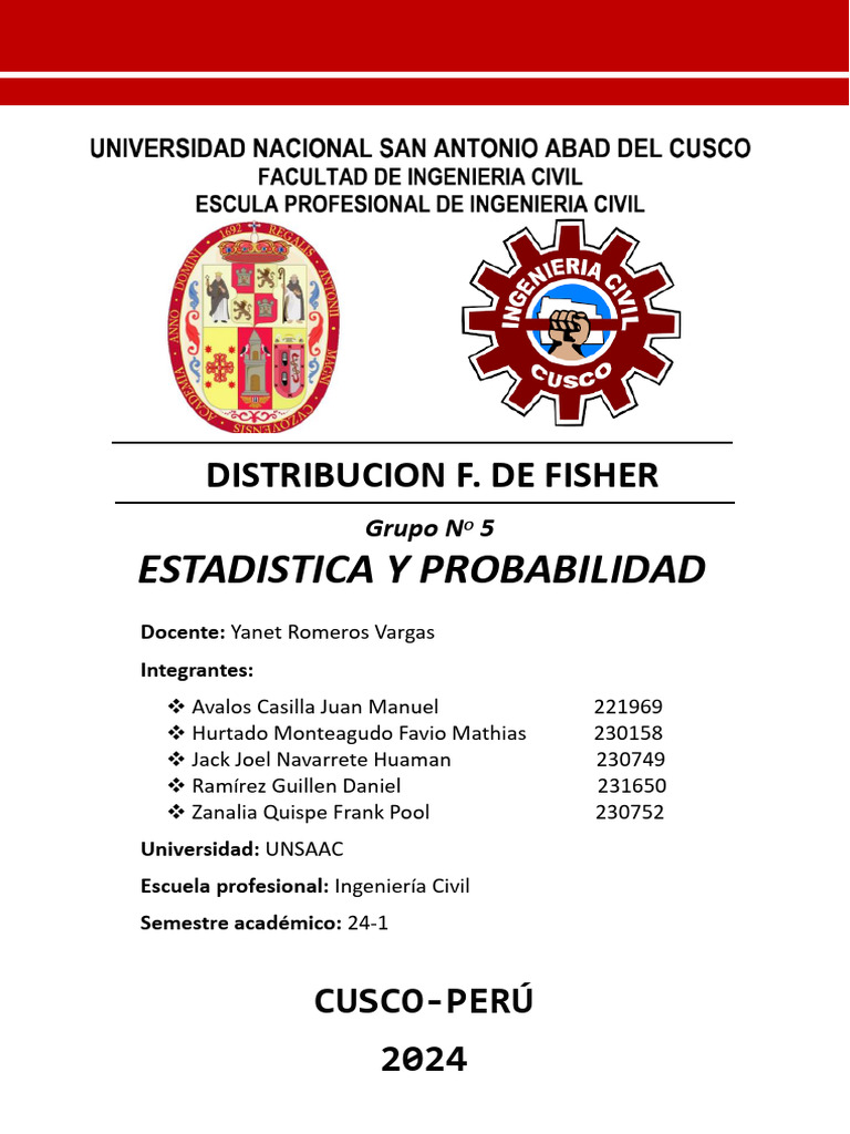 Distribucion F de Fisher | PDF Distribucion F de Fisher | PDF