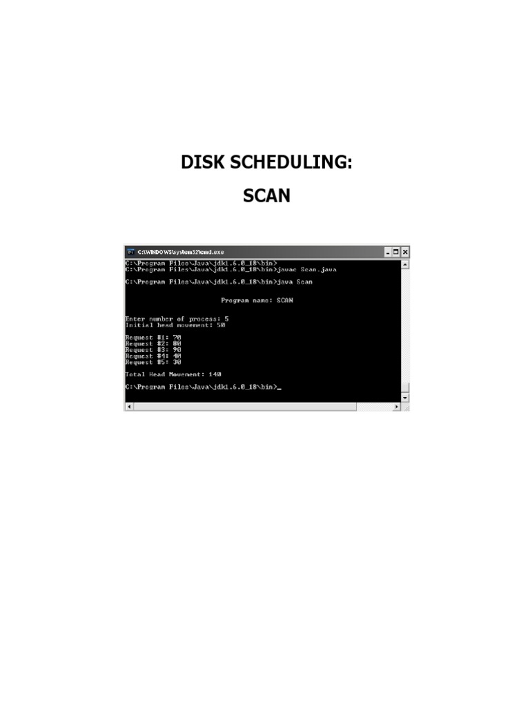 Scan Disk Scheduling | PDF | Computer Programming | Areas Of Computer ...