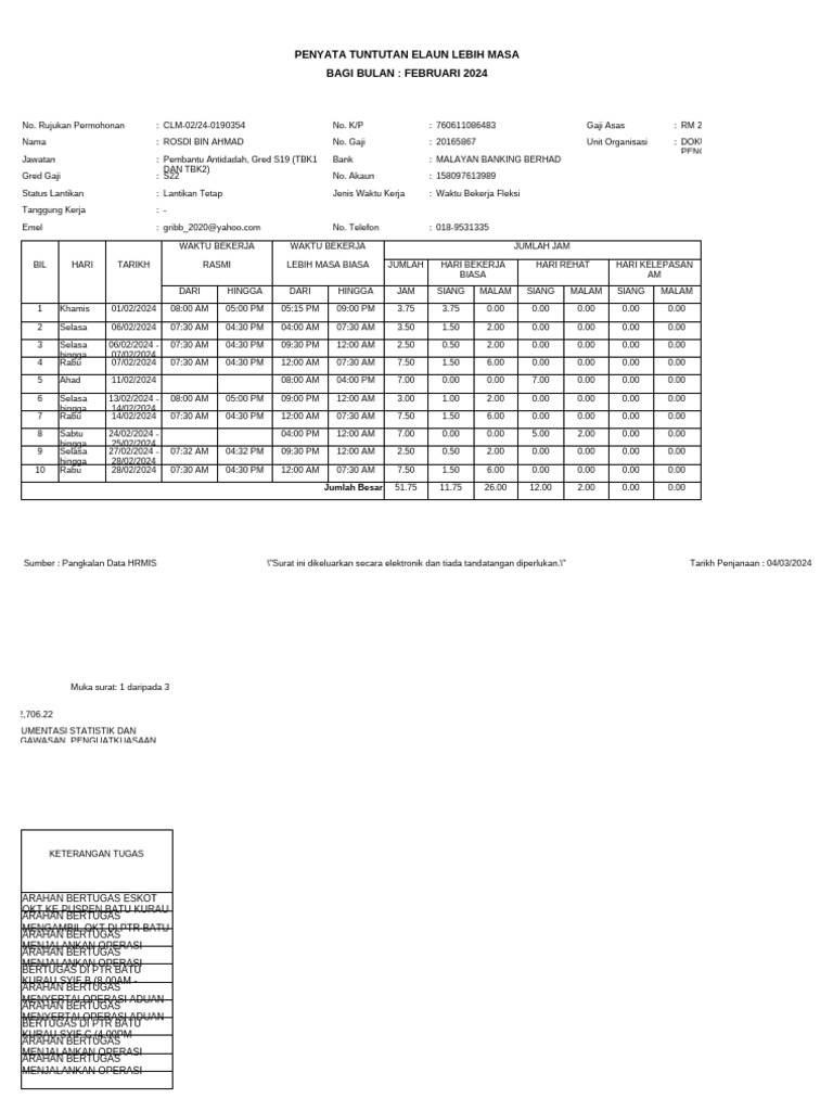 Ovr TM Normal RPT | PDF