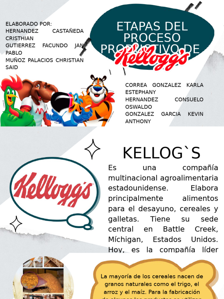 Etapas Del Proceso Productivo, Kellogg's | PDF