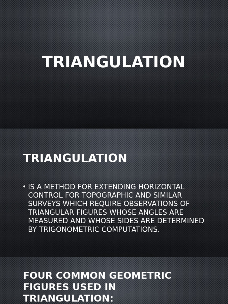Triangulation Problems | PDF