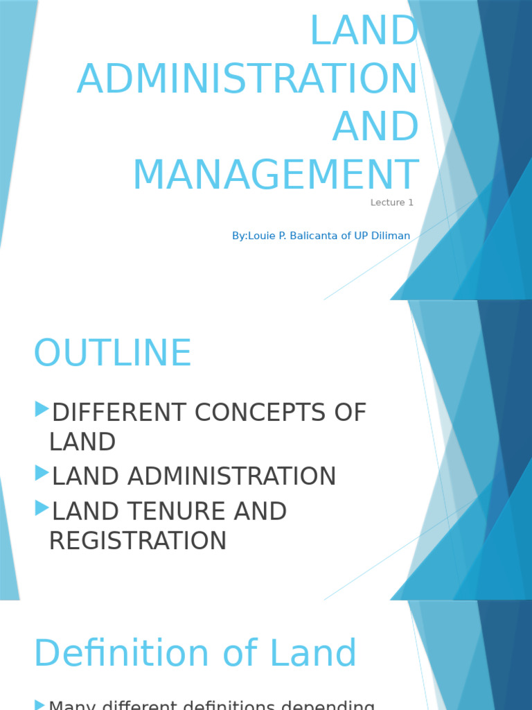 LAND-ADMIN.-AND-MGT.-1 | PDF