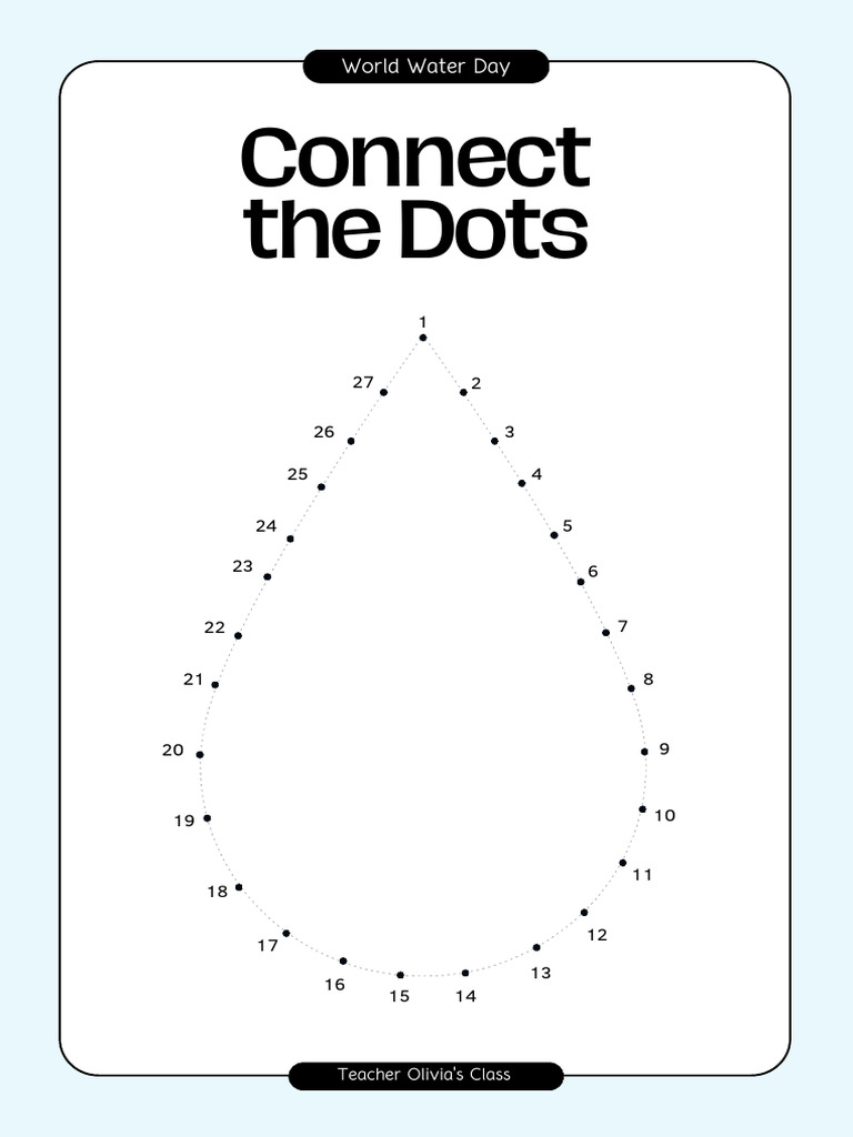 World Water Day Worksheet in Blue and White Simple Style - 20240827 ...