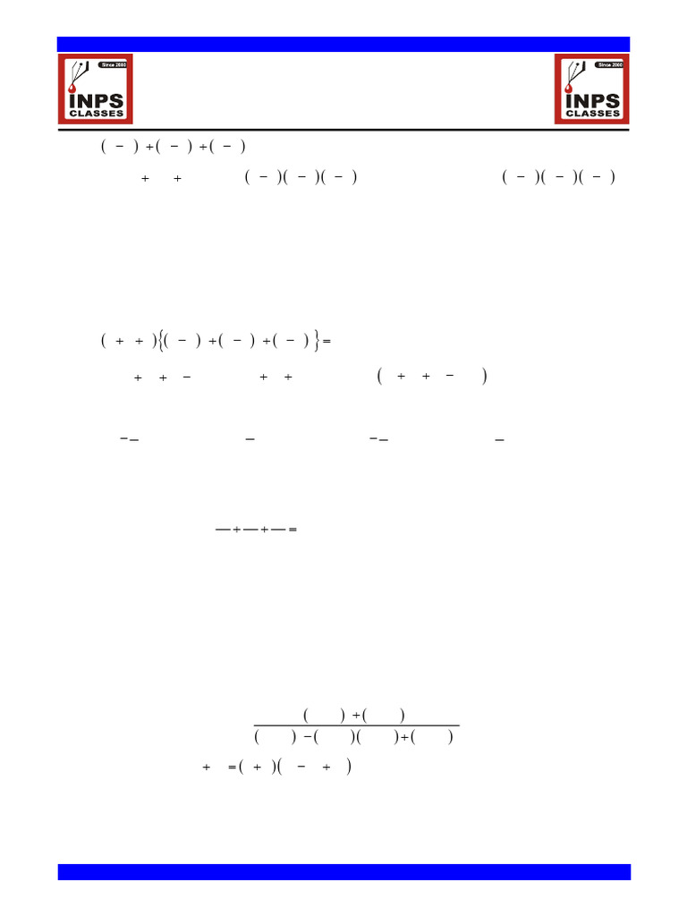Factorization Of Algebraic Expression Pdf