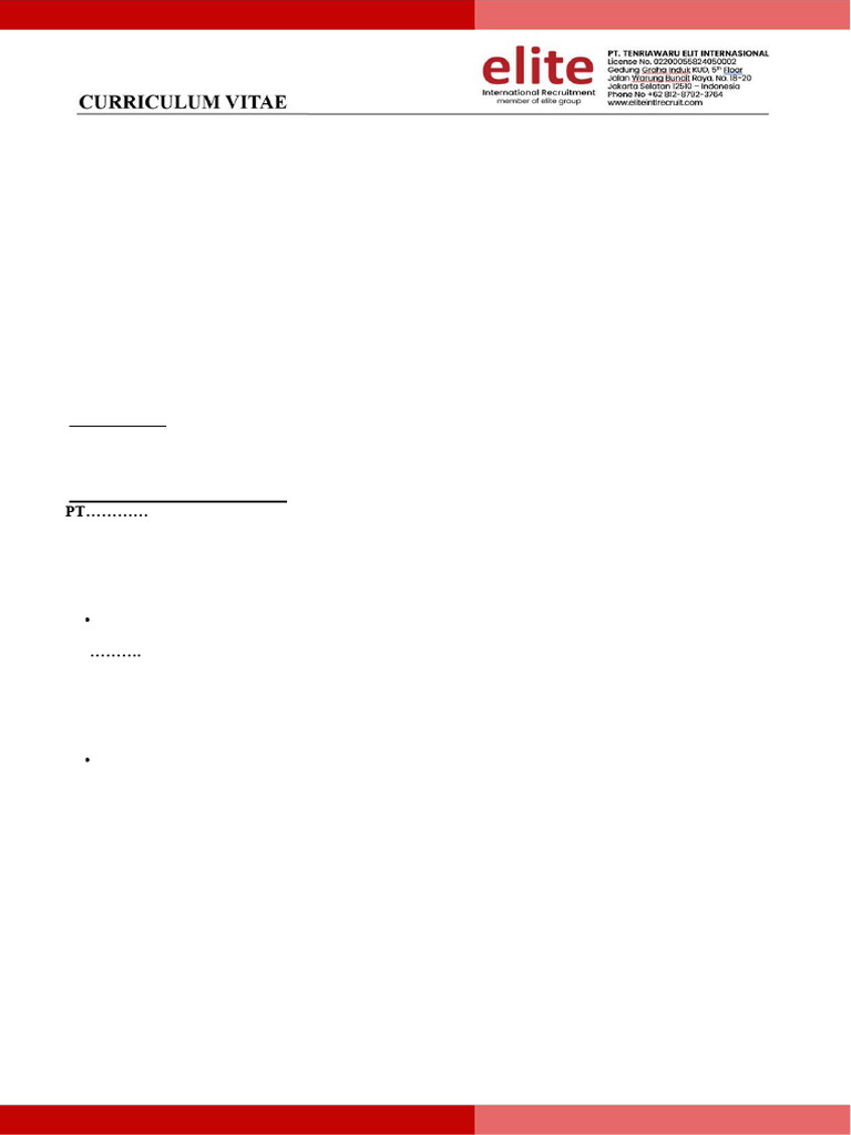 Format CV Slovakia Elite | PDF