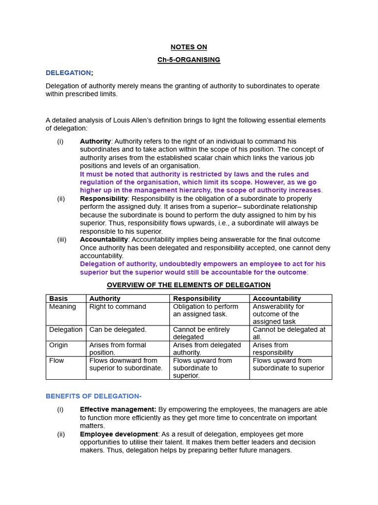 Organising Notes | PDF