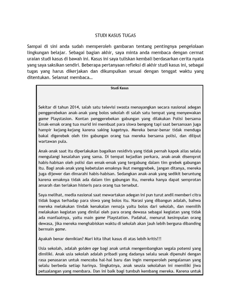 Sesi 6 - Tugas Studi Kasus | PDF