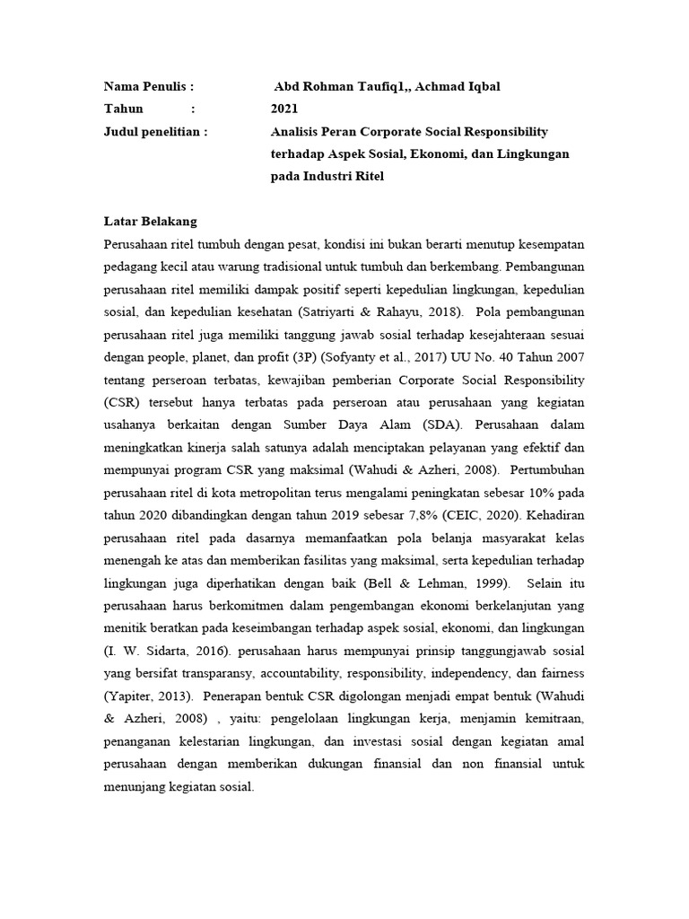 Tugas Oni Review Jurnal Metopen | PDF