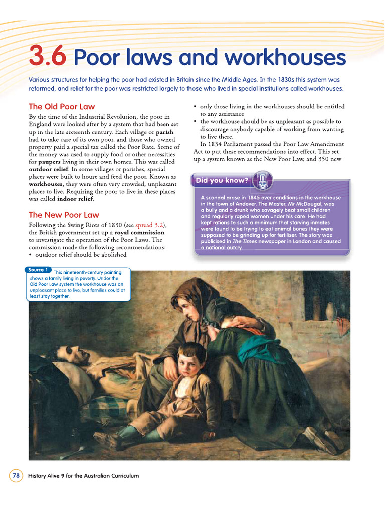 3.6 Poor Laws and Workhouses | PDF