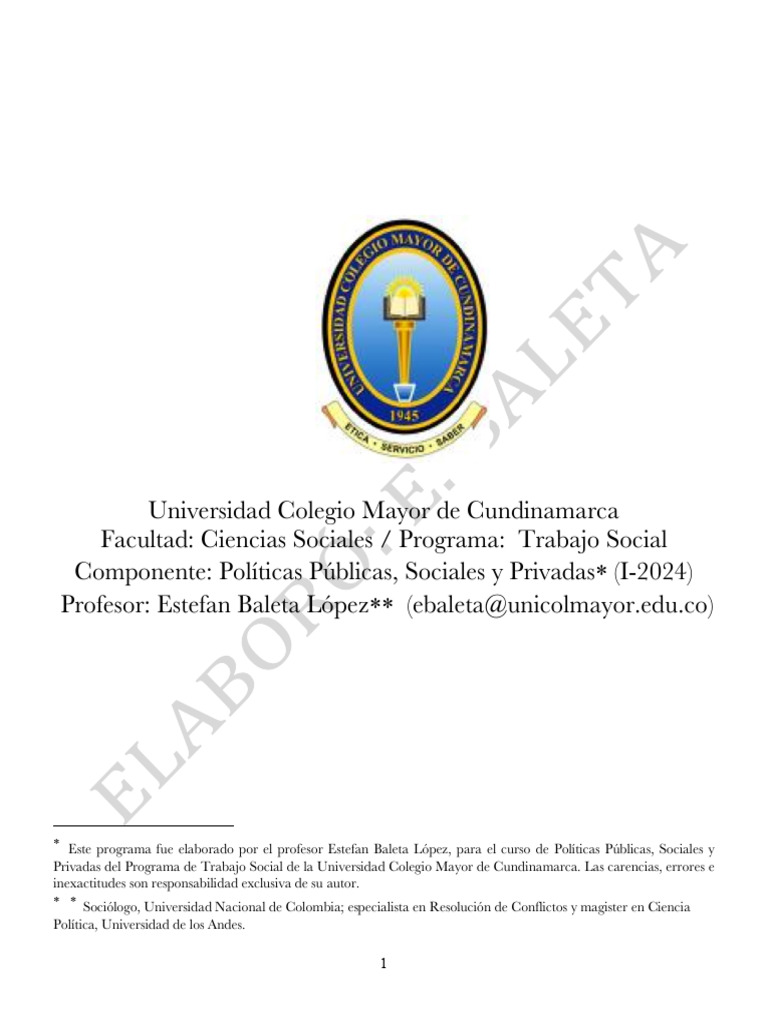 Prog Polit Public I-2024 | PDF | Science & Mathematics