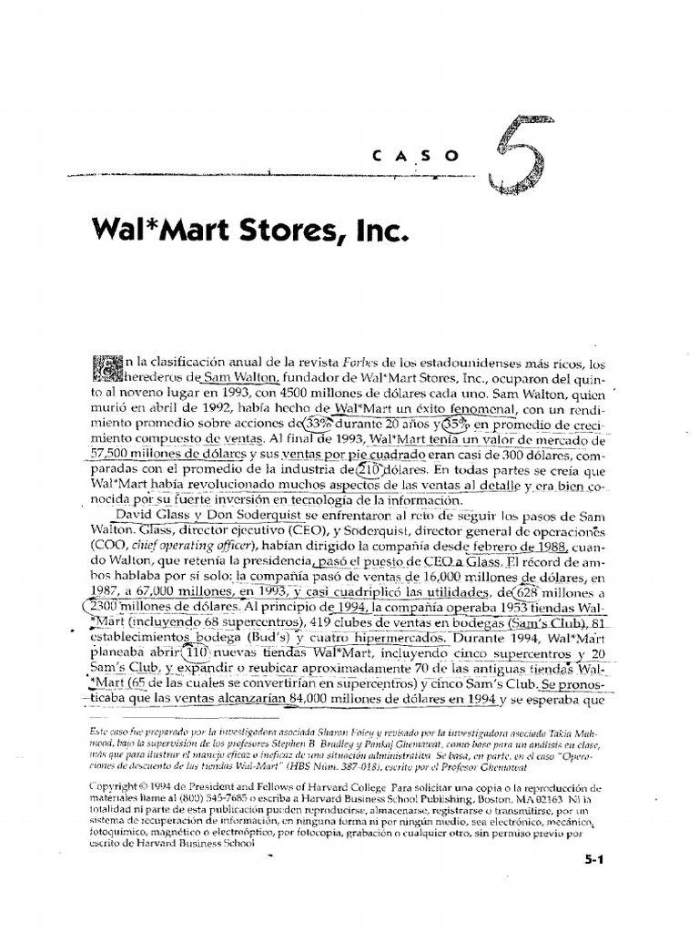 Semana 3 - Caso Wal Mart | PDF