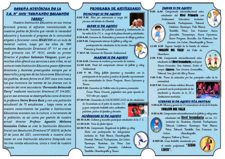 Triptico Aniversario 2023 (2) - 1 | PDF