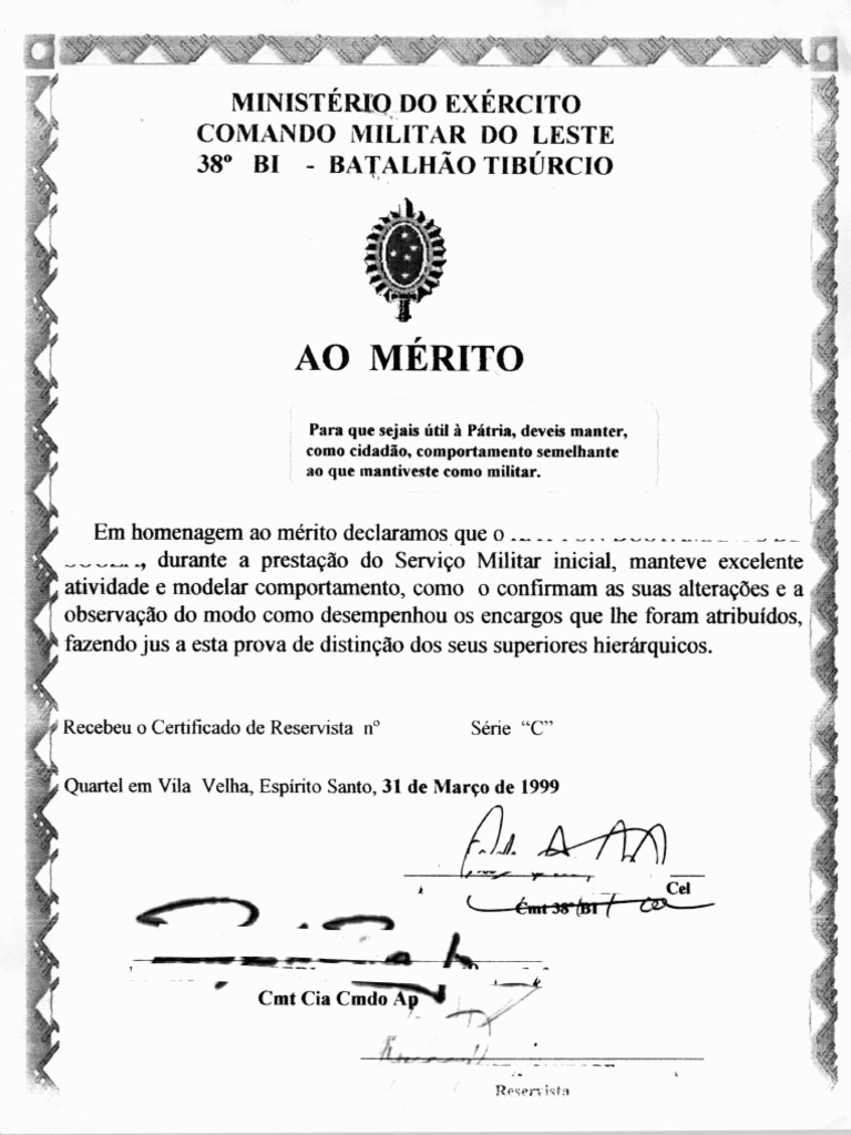 Samples Military Certificates | PDF
