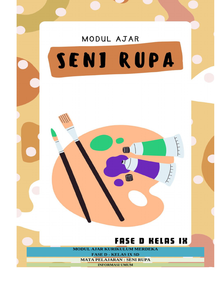 Modul SENI RUPA - Unit 1 | PDF | Career & Growth | Art