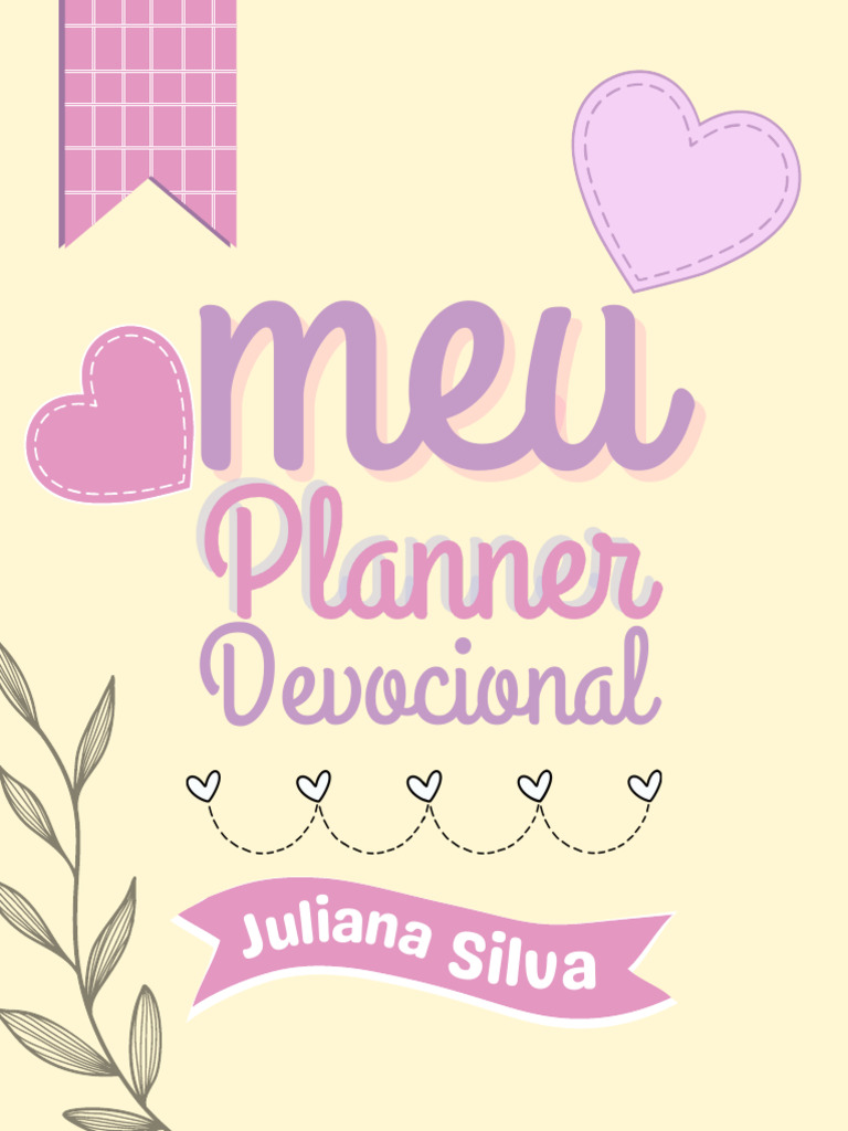 Capa de Caderno para Devocional Ilustrado Amarelo e Lilás - 20240906 ...