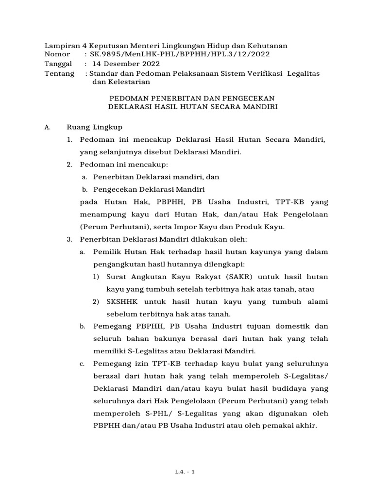 PP - Lampiran 4 Pedoman Penerbitan Dan Pengecekan DHH - Compressed | PDF