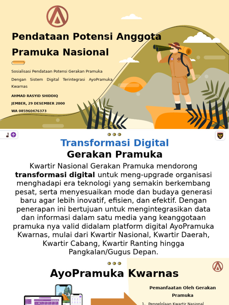 AyoPramuka Kwarnas - Kwartir Ranting - Edit | PDF