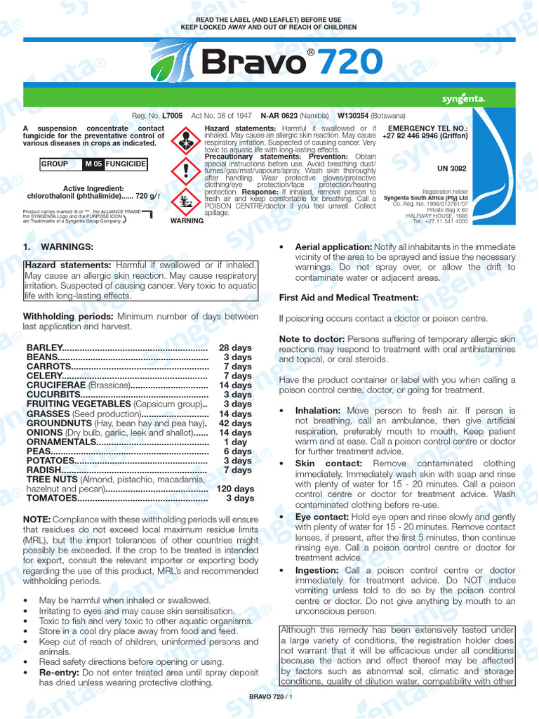 Bravo Commercial Label Eng 0 | PDF