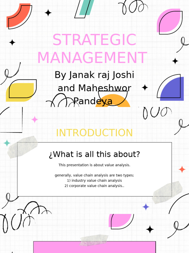 strategic management -value chain analysis | PDF