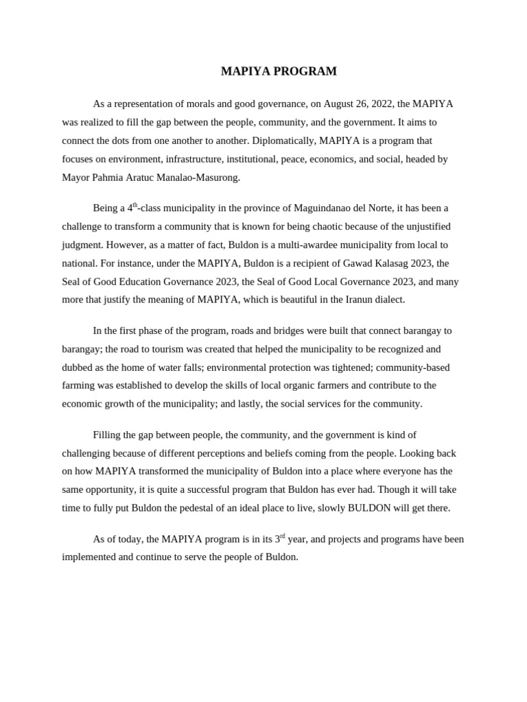 MAPIYA | PDF