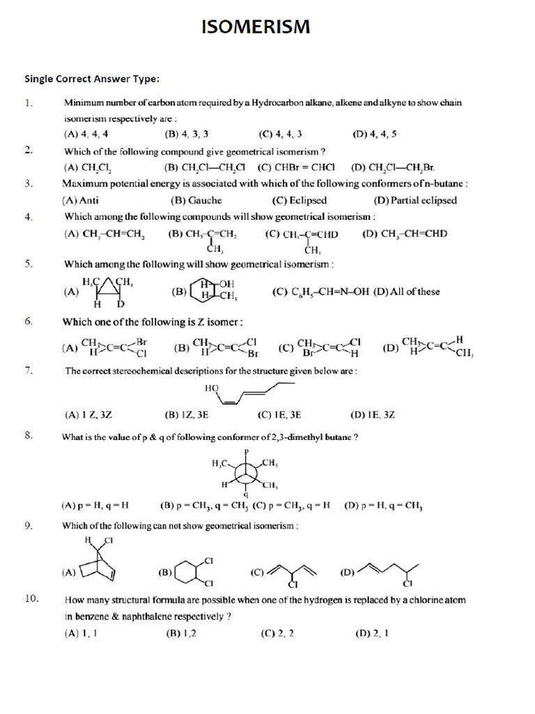 ISOMERISM | PDF