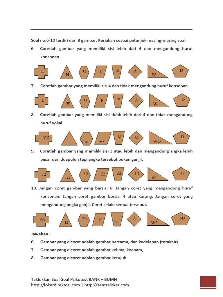 Psikotest Contoh - Soal - Psikotest - Hal37 | PDF