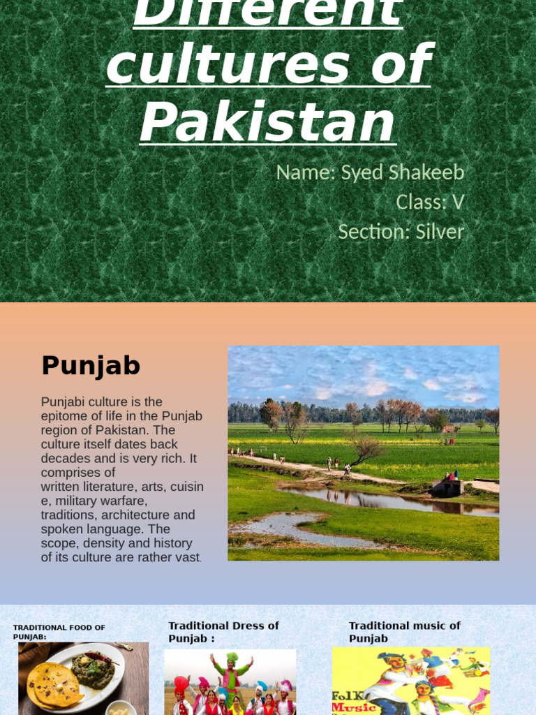 Different Cultures of Pakistan | PDF